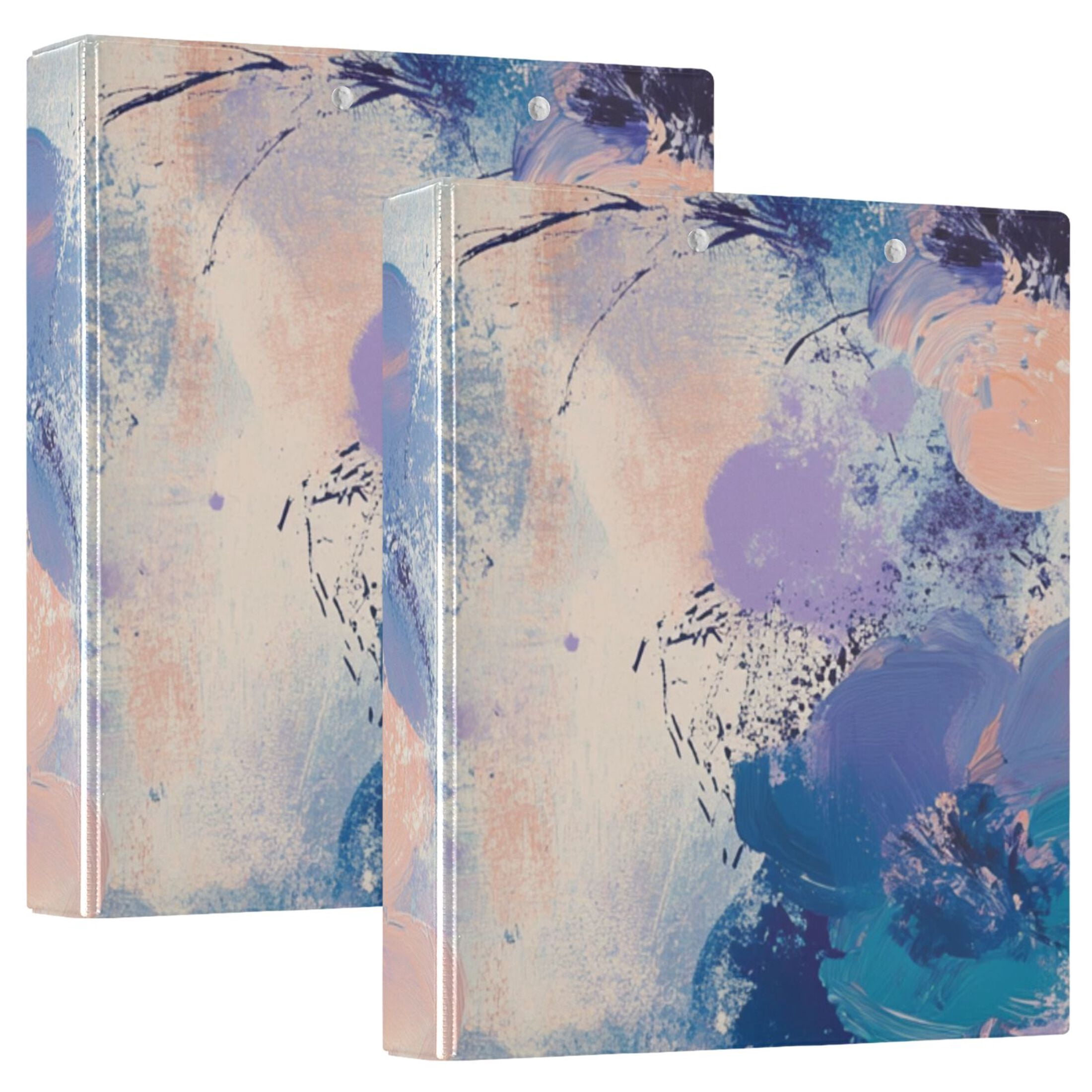 Oil Painting Flowers 3 Ring Binders 1.5 inch Hardcover File Folders ...