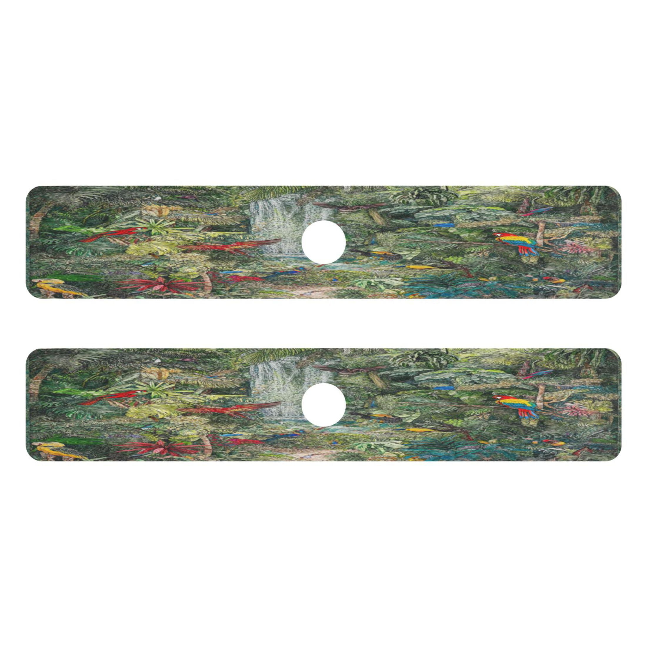 Oil Painting Forest Extra Long Silicone Algae Sink Mat 30x5.4in 2 Pack ...