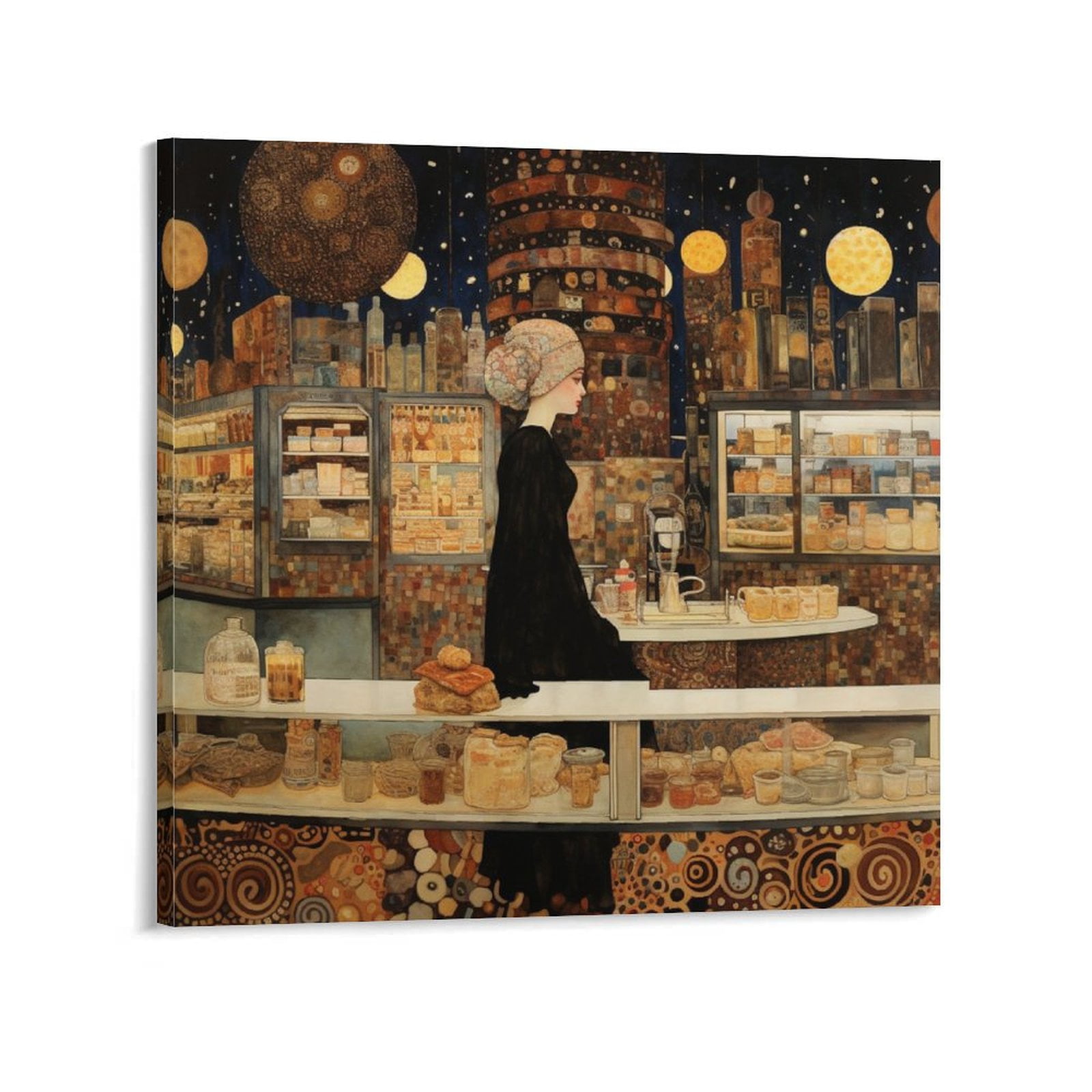 Oil Painting Kaoru Yamada Large Wall Art Canvas Wall Art Artworks Picture Print Poster Wall Art ...