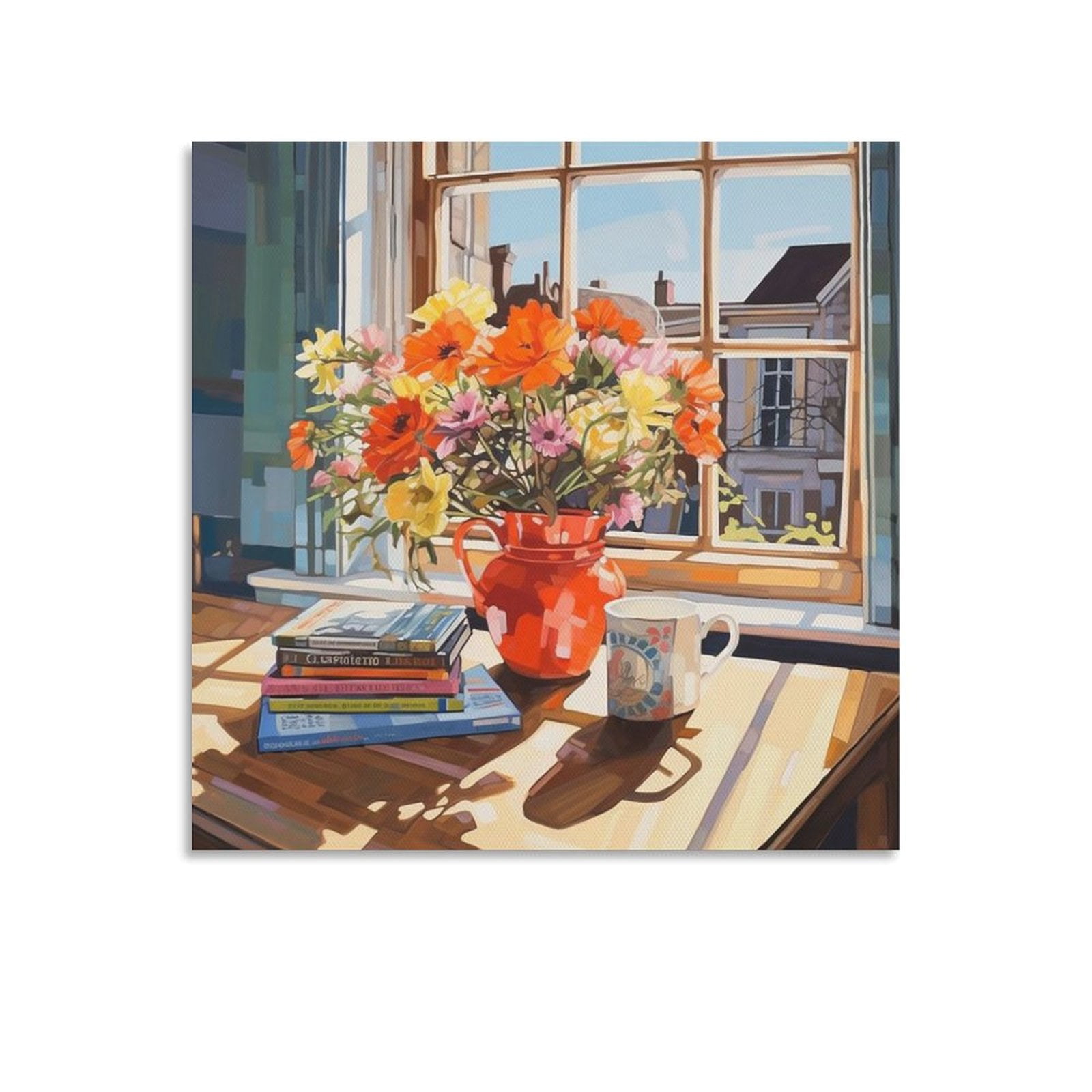 Oil Painting Kaoru Yamada Living Room Wall Art Canvas Wall Art Artworks Canvas Poster Room ...