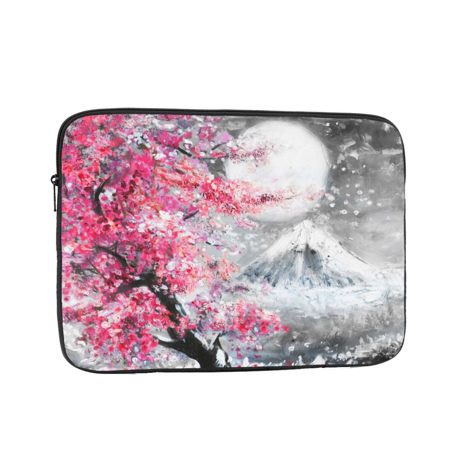 Oil Painting Landscape of Cherry Blossoms and Mountains 17 inch ...