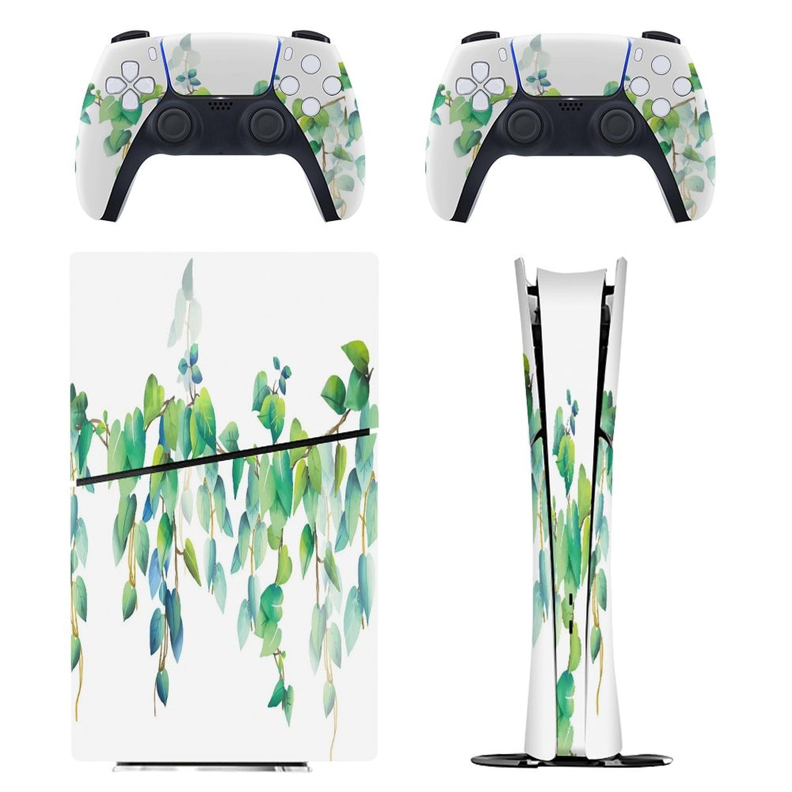 Oil Painting Summer Drooping Green Leaves PS5/PS5 Pro/PS5 Slim Digital ...