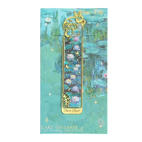 Oil Painting Theme Bookmarks Book Marker Hollow Metal Bookmarks for ...