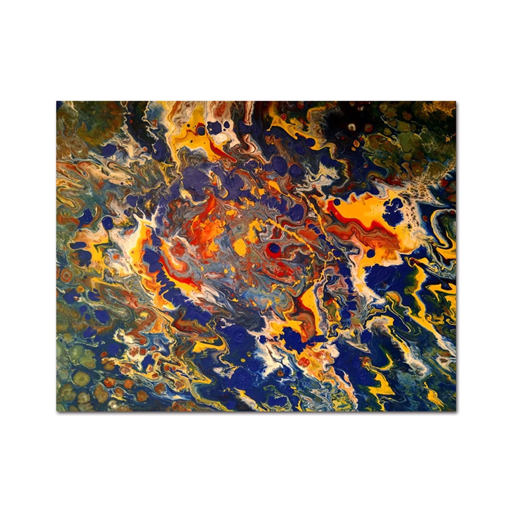 Oil Painting Wall Art Hand Painted Lava Canvas Paintings Home ...