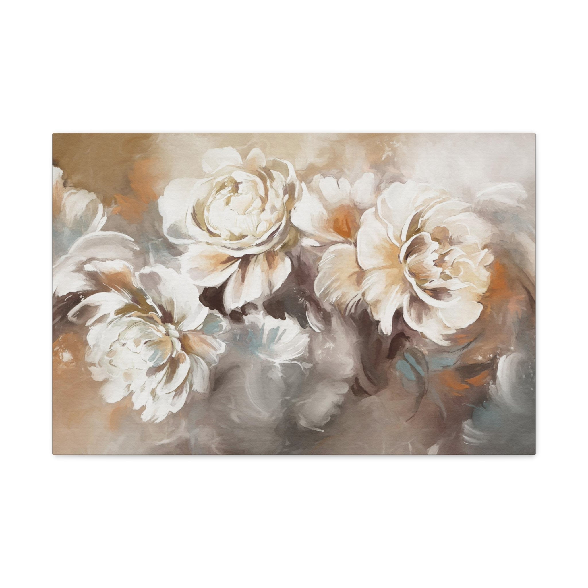 Oil Painting With Flower Rose & Peonies Flower Canvas Wall Art for Home ...
