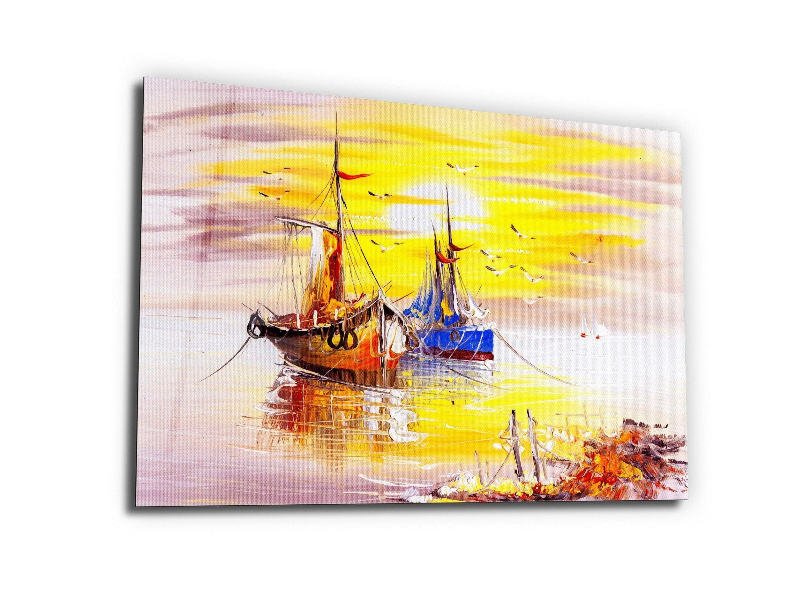 LED Lighted Venice City Italy Nighttime Scene Canvas Wall Art 15.75" x ...