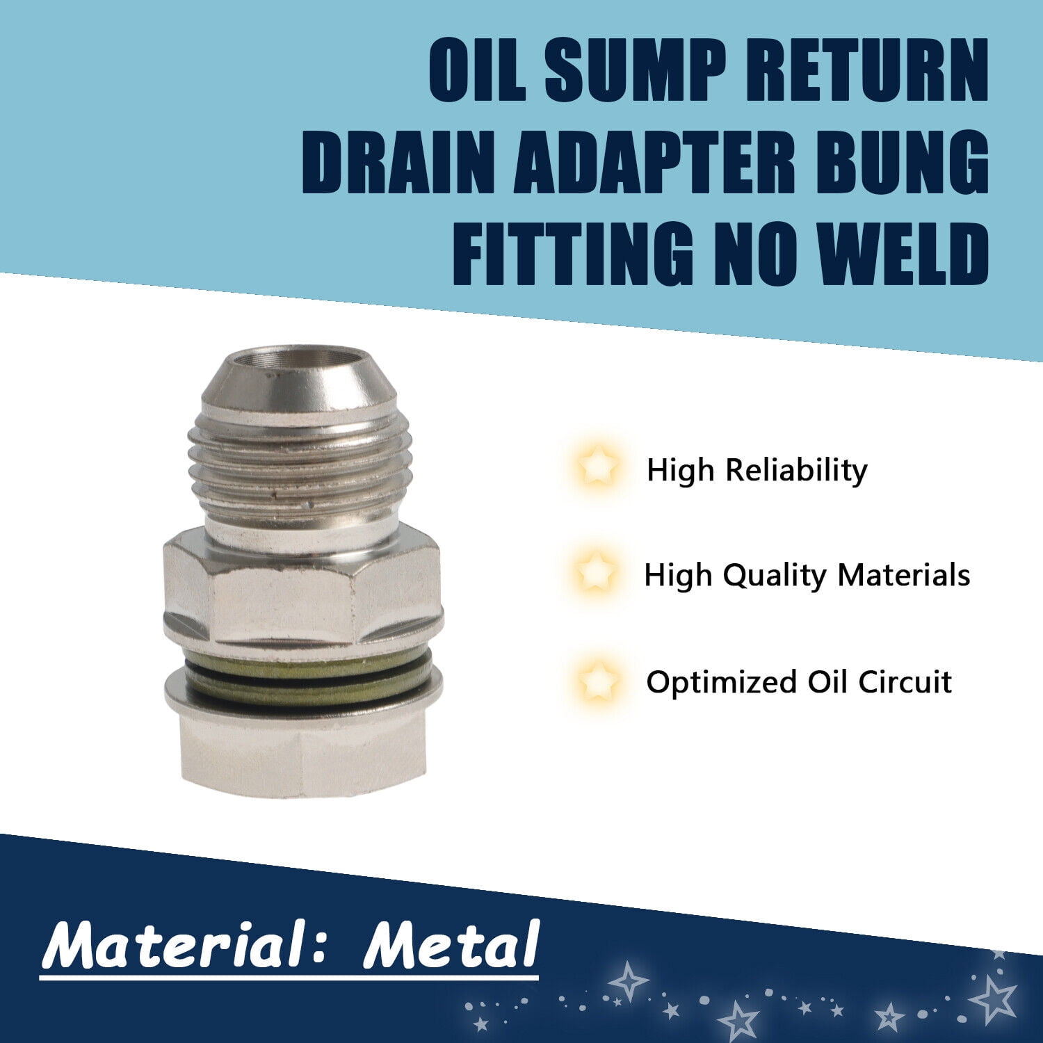 Oil Pan Sump Return Adapter Bung Fitting M18x1.5 No Weld for ...