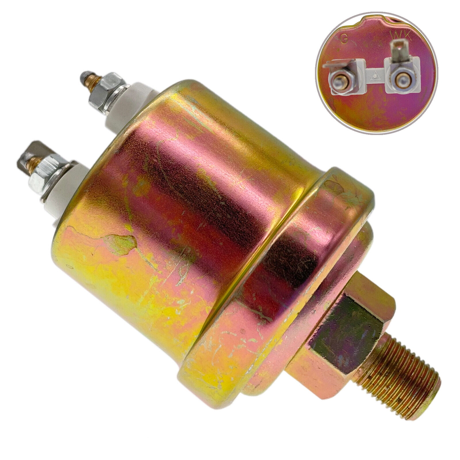 Oil Pressure Sender, VDO type, 0-80 psi, 10-180 ohms, w/16 psi Low ...