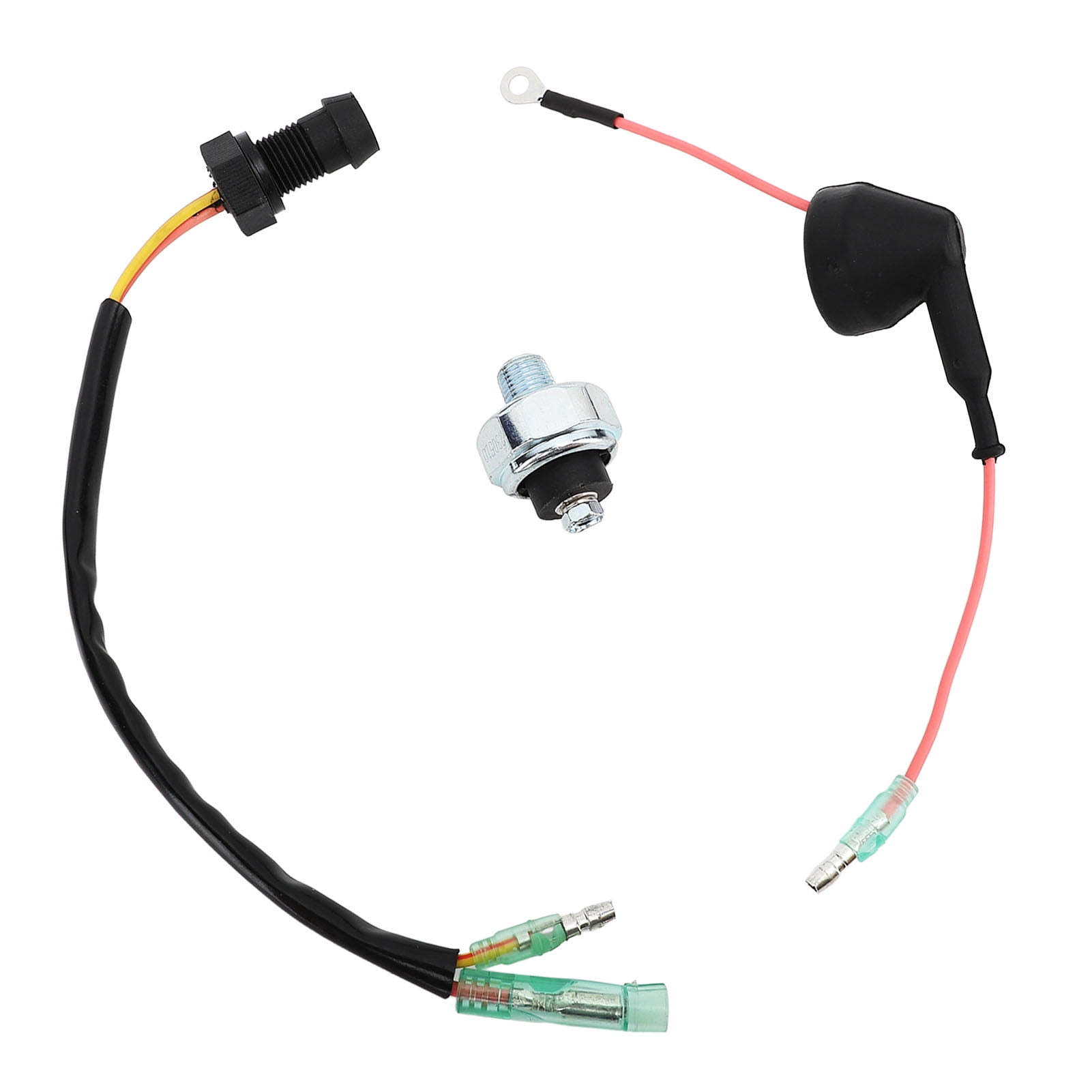 Oil Pressure Sensor with Indicator Light Engine Oil Pressure Sensor for 9.9‑15HP Outboard 65W ...