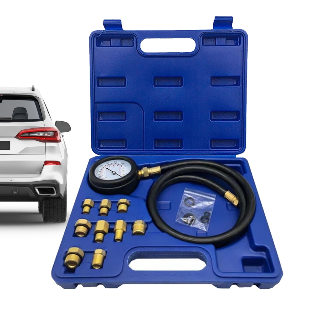 Oil Pressure Tester Tool, Engine Compression Gauge Detector, Double ...