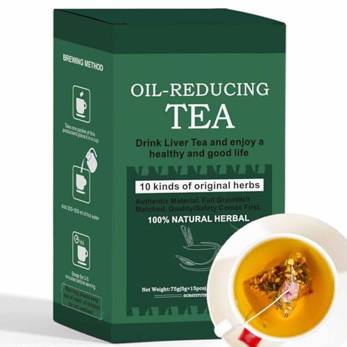 Oil-Reducing-Tea, Herbal Chinese Tea For Liver, 10 Herbal With ...