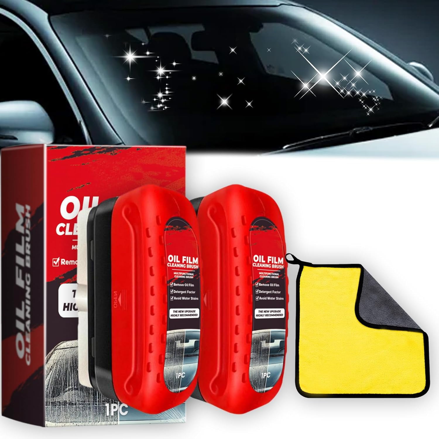 Oil Repellent Film for Car Windows, Glass Cleaning Board with Oil ...