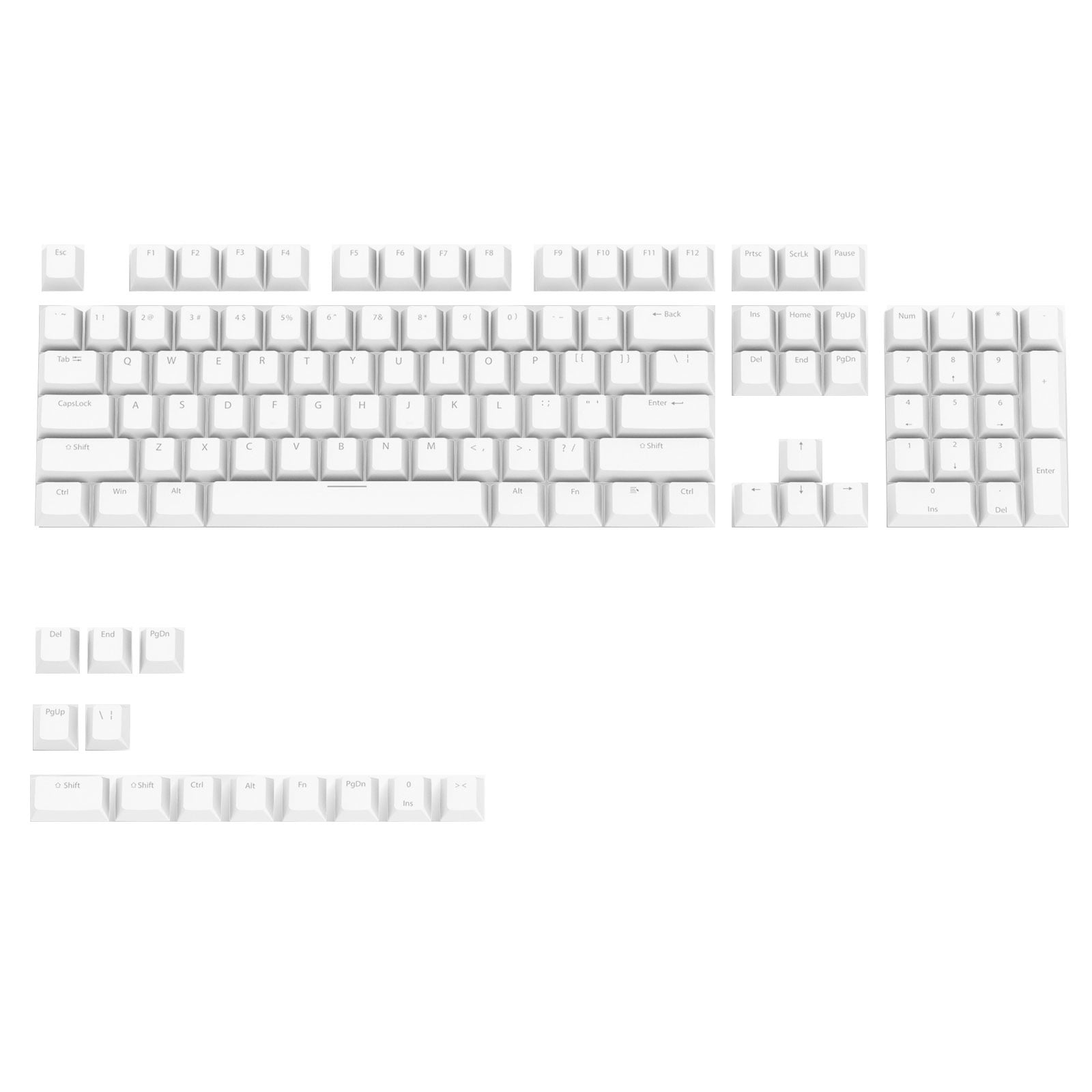 Oil Resistant ABS Keycaps 117-Key OEM Profile Ensuring High Visual in ...