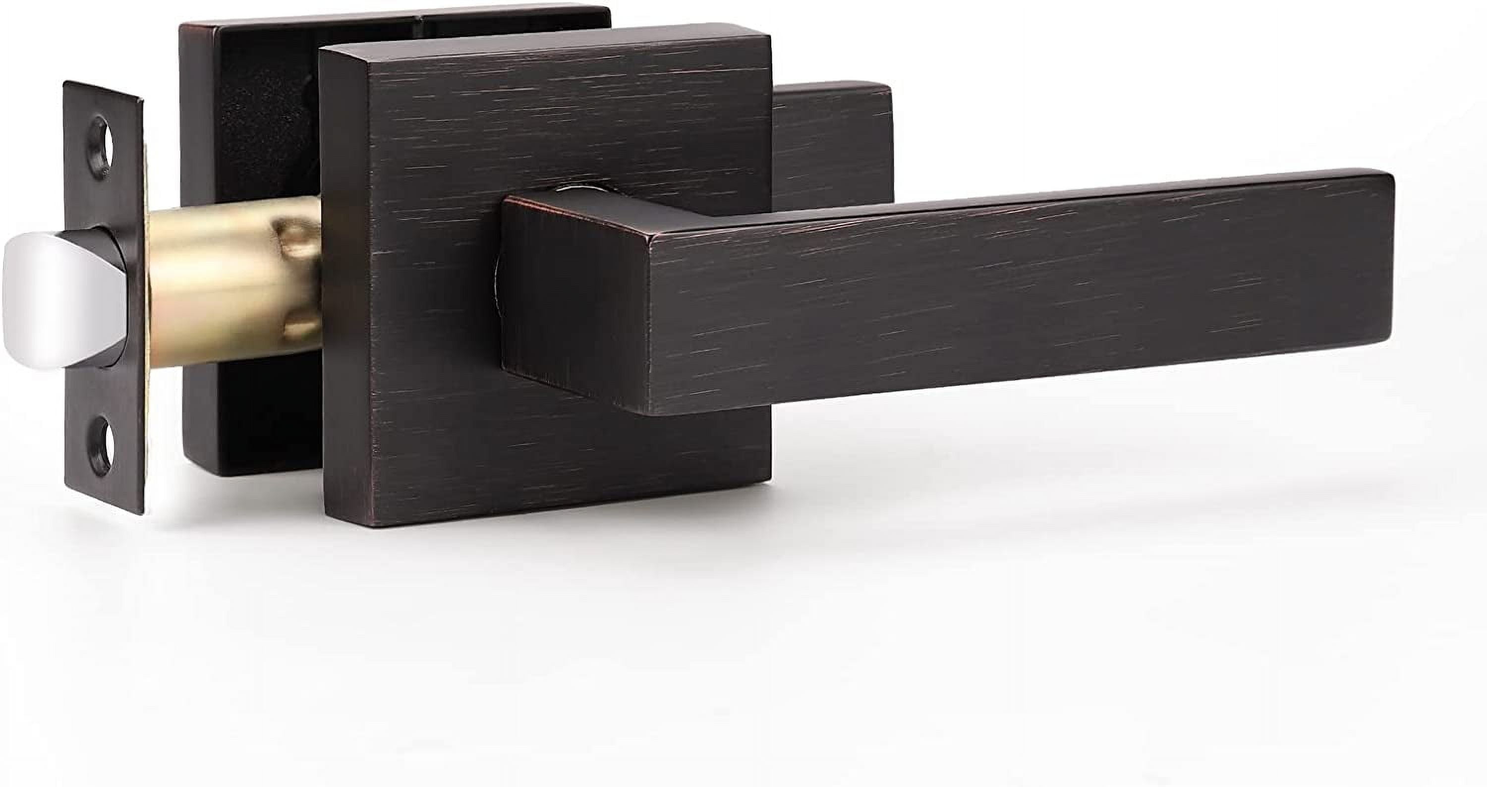 Oil Rubbed Bronze Heavy Duty Interior Door Handle, Classic Passage Door ...