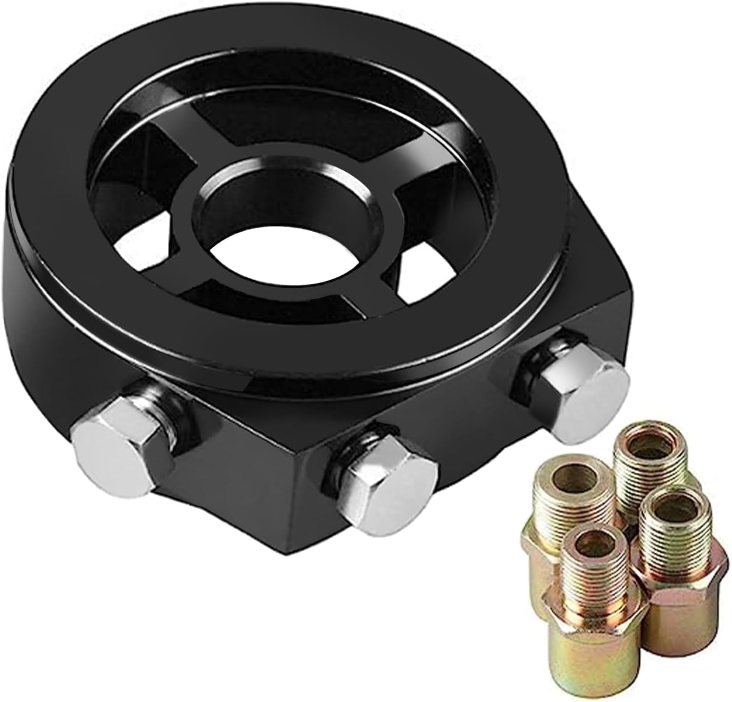 Oil Sandwich Plate, Oil/Gauge Filter Oil Pressure Adapter Universal Oil ...