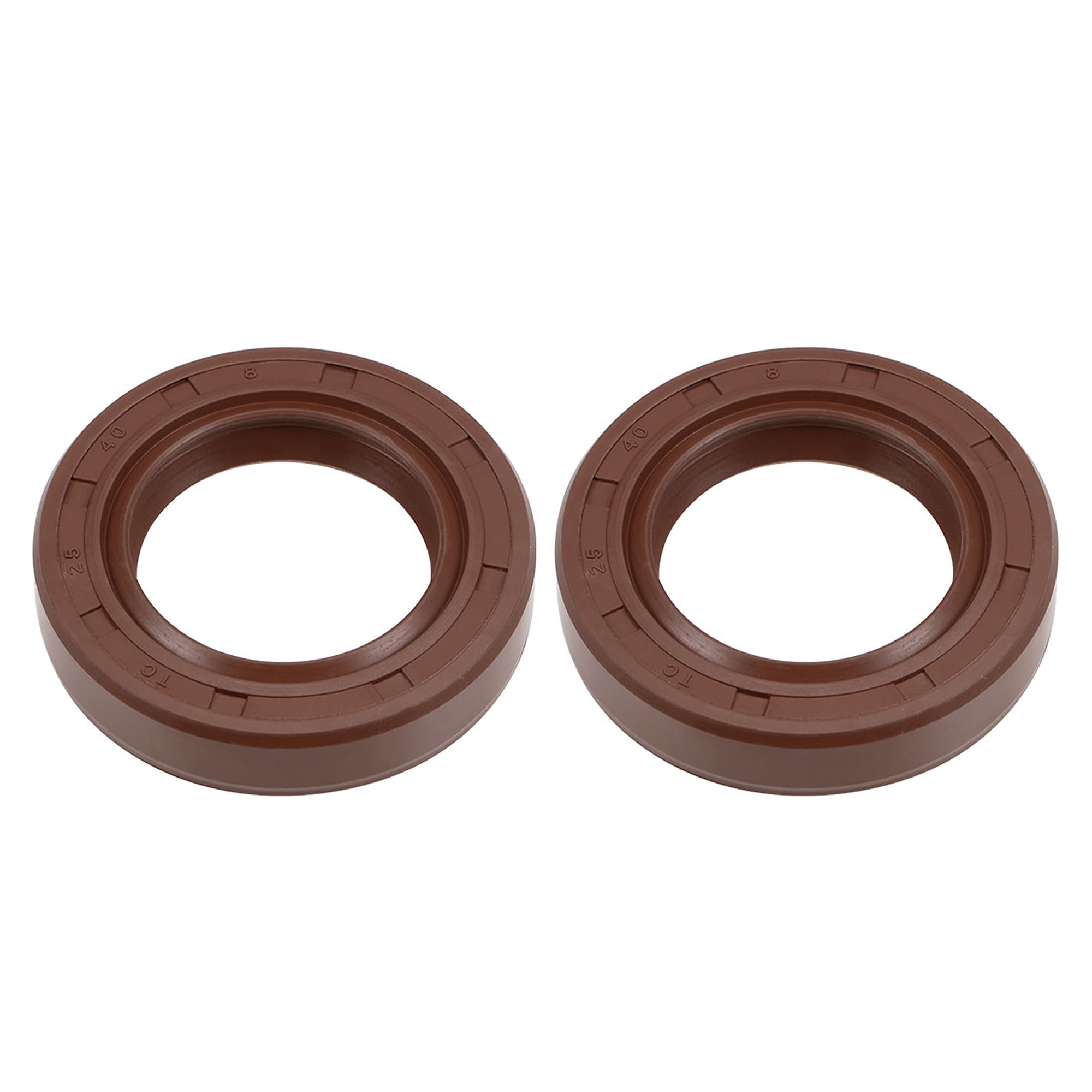 Oil Seal 25mm Inner Dia 40mm OD 8mm Thick Fluorine Rubber Double Lip ...