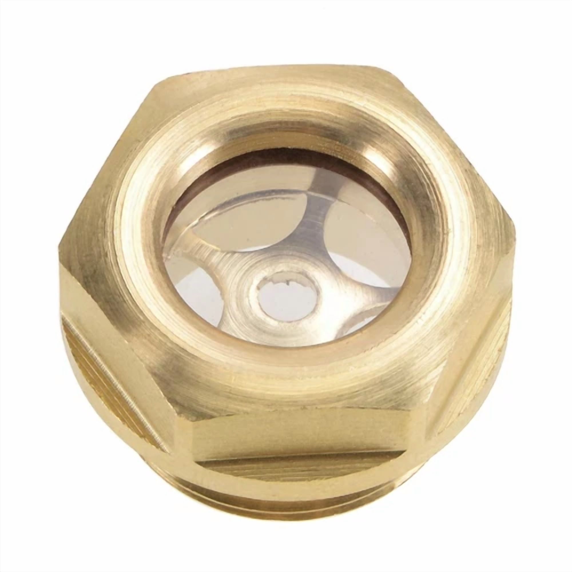 Oil Sight Glass M22 X 1.5Mm Male Threaded Brass Air Compressor Fittings ...