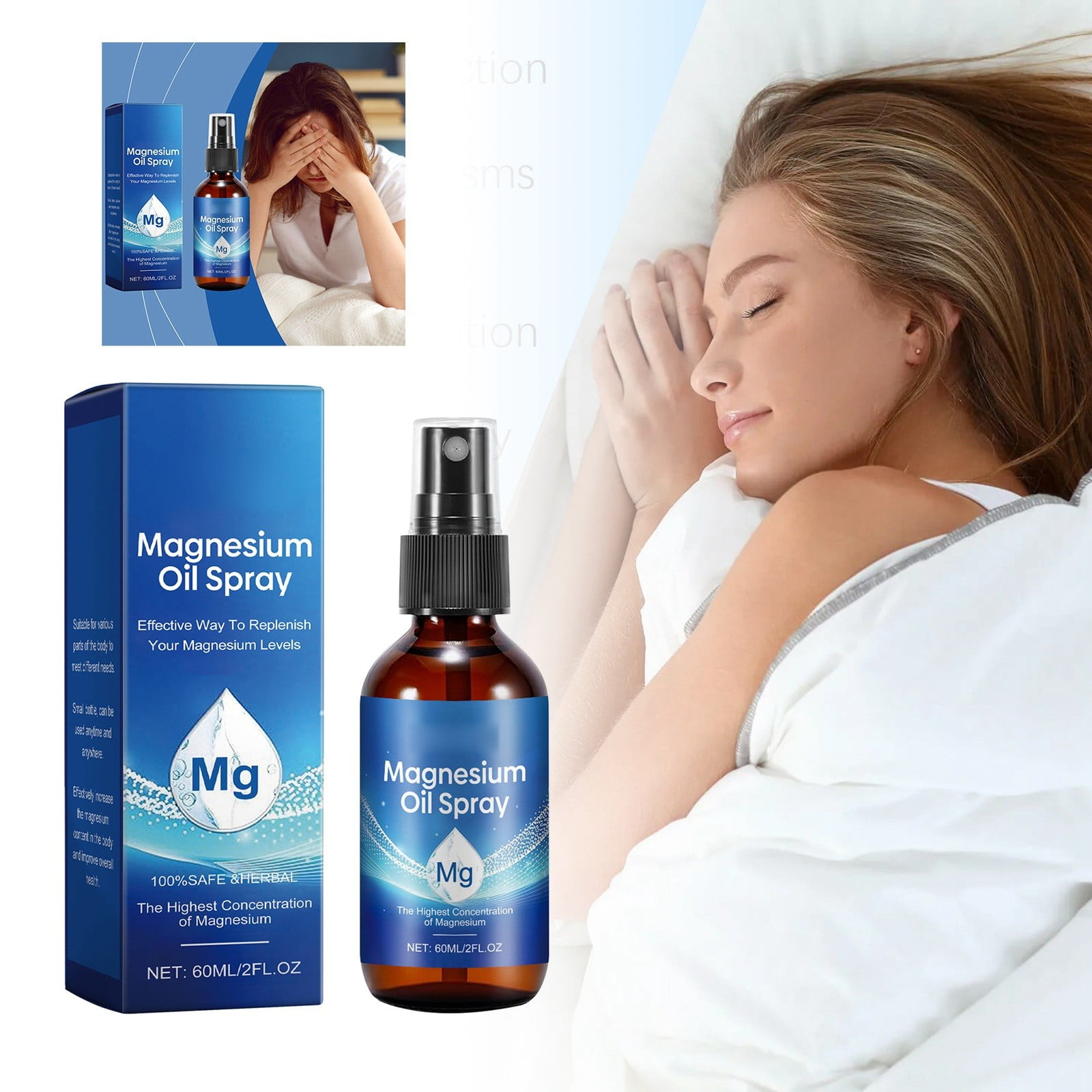[ Oil Sleep Spray] Enriched Moisturizing Body Night Care Mist 60ml Face ...