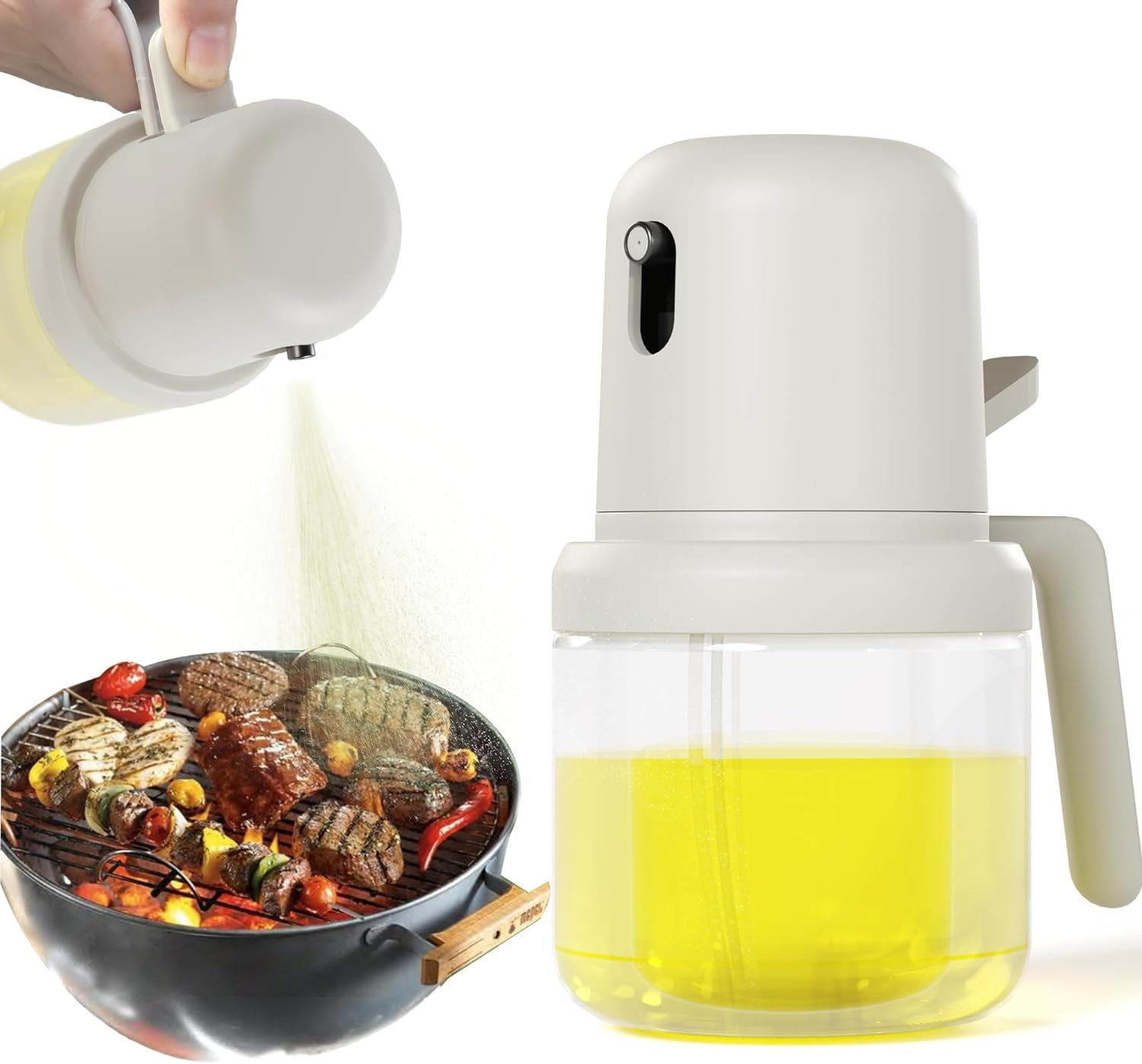 Oil Sprayer for Cooking, 180ml Olive Oil Sprayer Mister, Olive Oil ...
