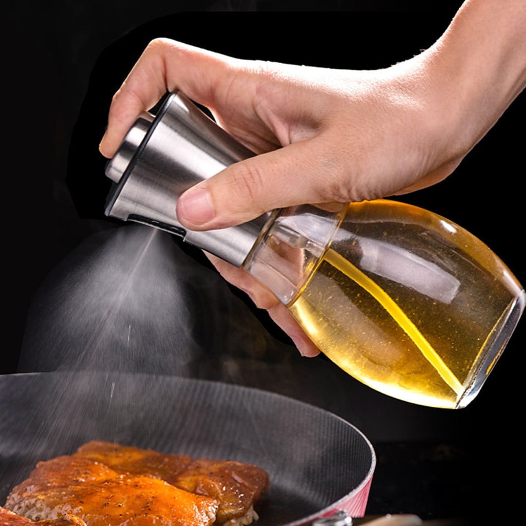 Oil Sprayer for Cooking, 2 in 1 Olive Oil Dispenser Bottle for Kitchen ...