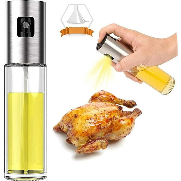 2-IN-1 Oil Sprayer for Cooking with 8 Stickers Light-Blocking Dark ...