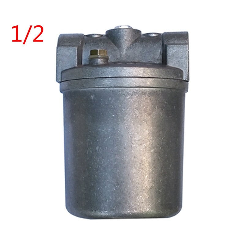 Oil Strainer Filter Full Aluminum Transparent Cup 3/8" 1/2" 3/4 1 ...