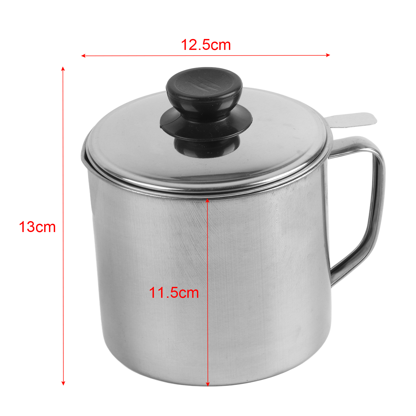 Oil Strainer Pot 1.3L Capacity 304 Stainless Steel Cooking Oil ...