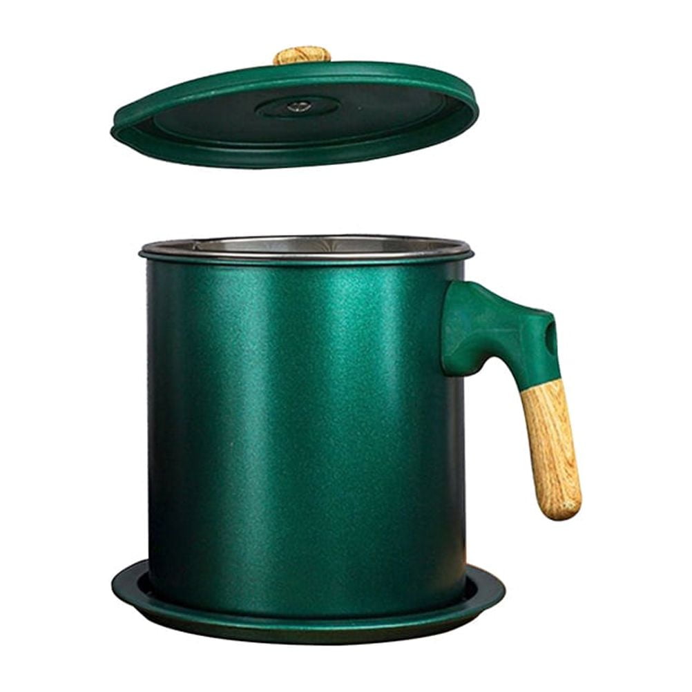 Oil Strainer Pot Stainless Steel Grease Can Oil Storage Container ...