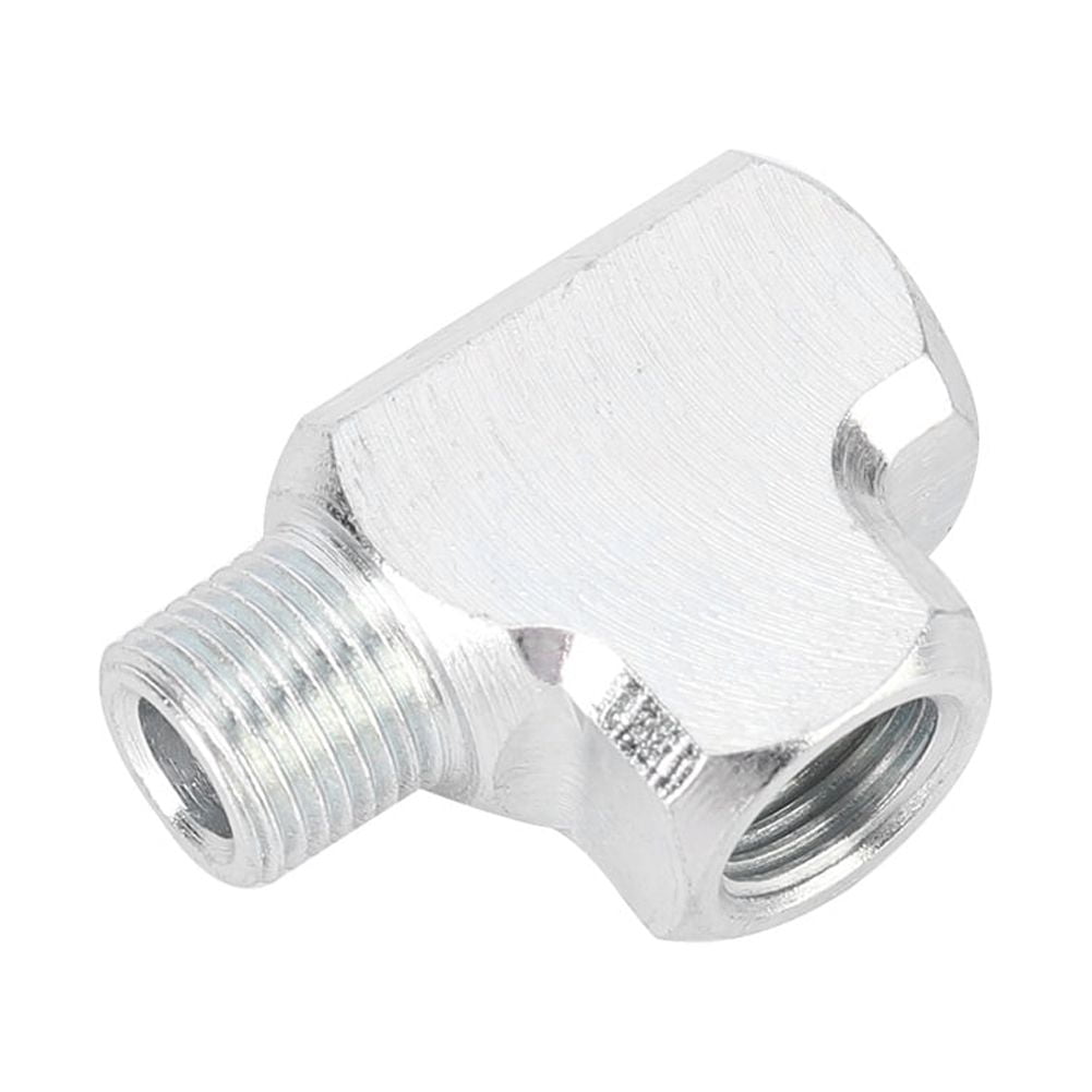 Oil Water Sensor Pressure Gauge And Adapter T Type Tee Pipe Fitting 1/8 ...