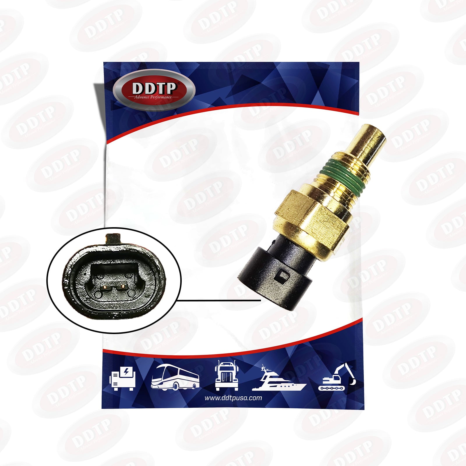 Oil Water Temperature Sensor Detroit Diesel S60 12.7L (23518092 ...