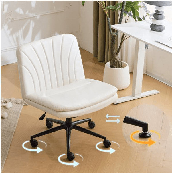 Oil-Waxed Leather Swivel Recliner Chair - 360° Rotating Lounge Chair ...