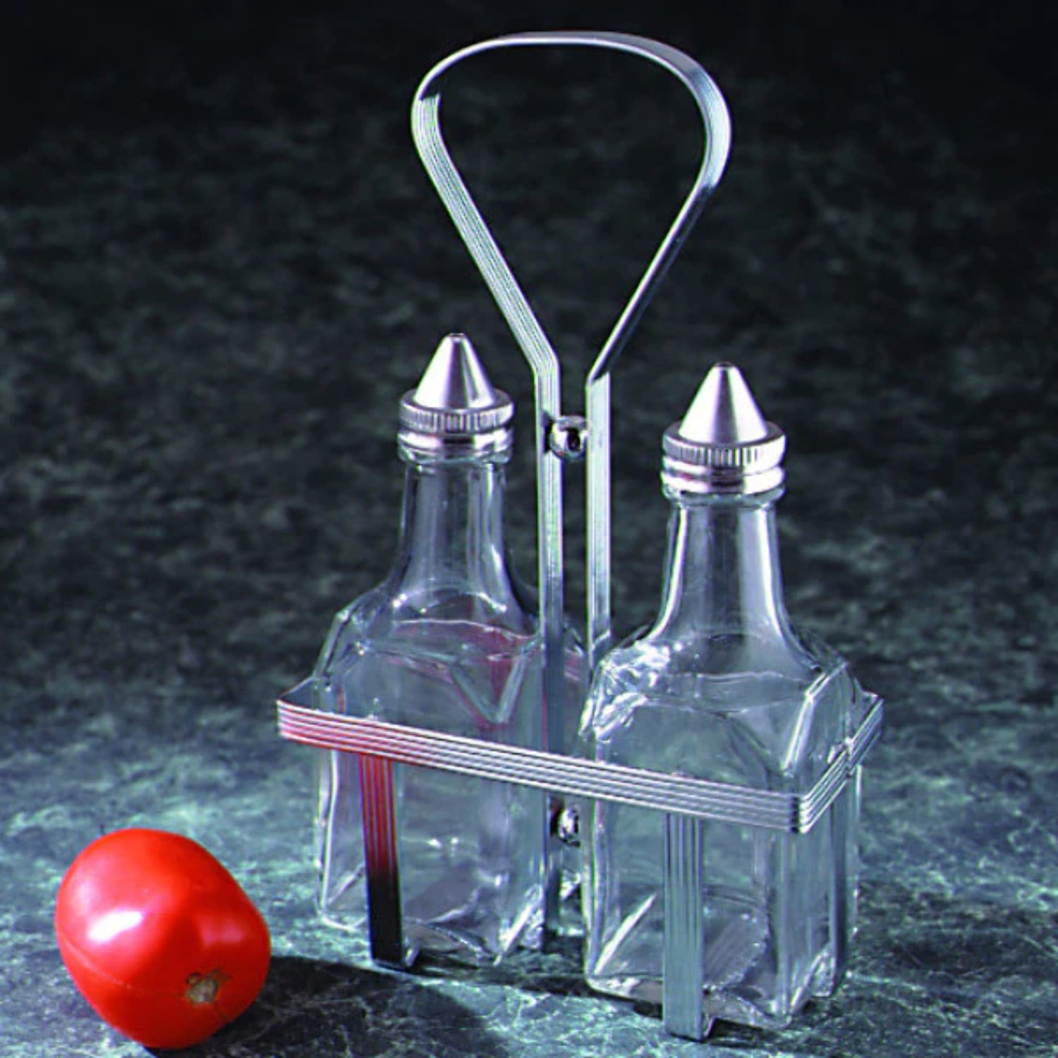 Oil and Vinegar Cruet Set with Caddy - Walmart.com