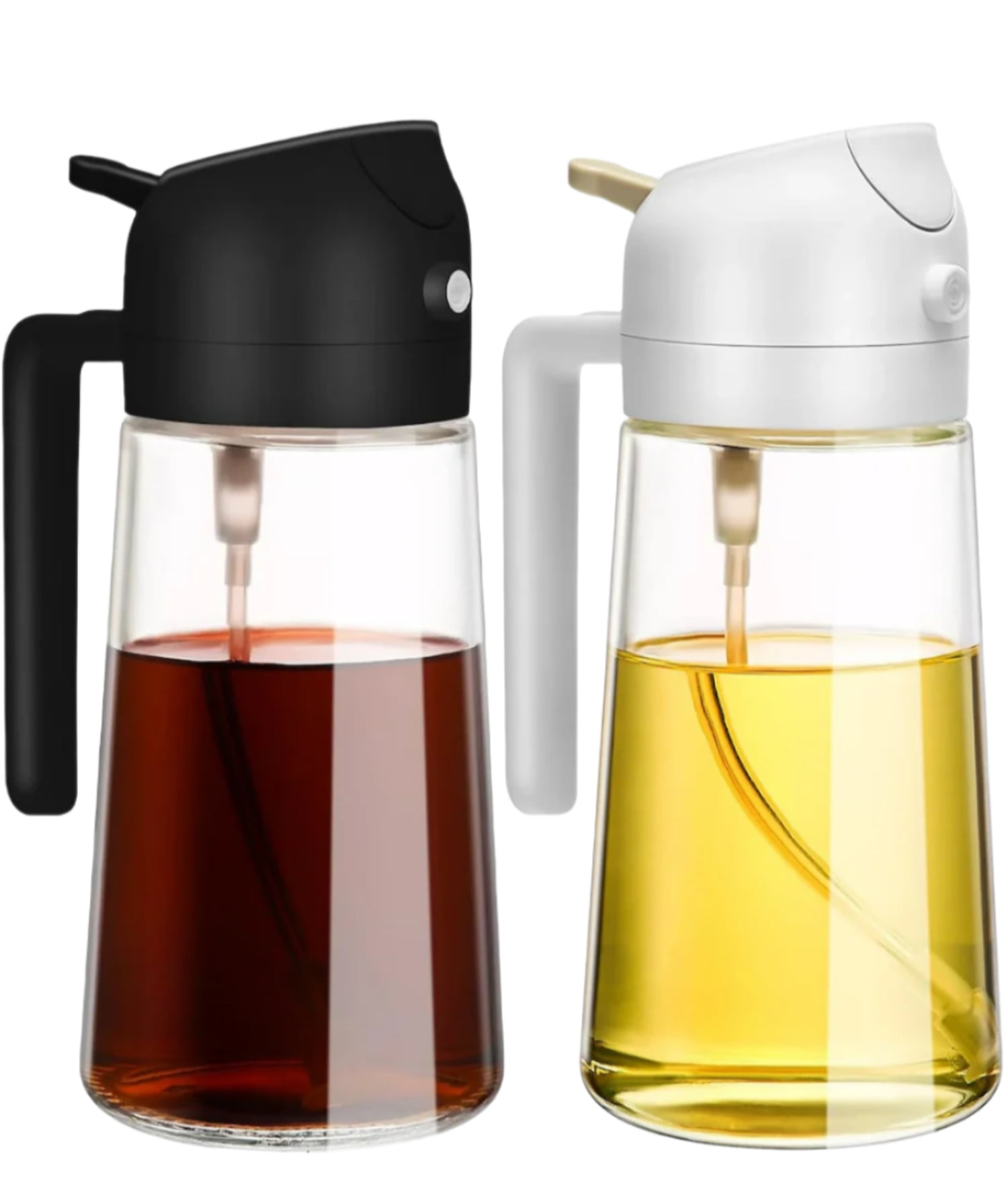 Oil and Vinegar Dispenser & Sprayer for Cooking - 16oz / 470ml ...
