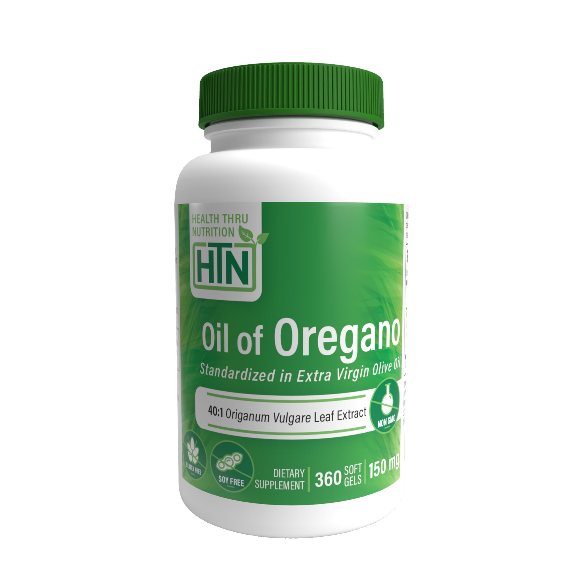 Health Thru Nutrition Non-GMO Wild Oil of Oregano Supplement, 150mg ...