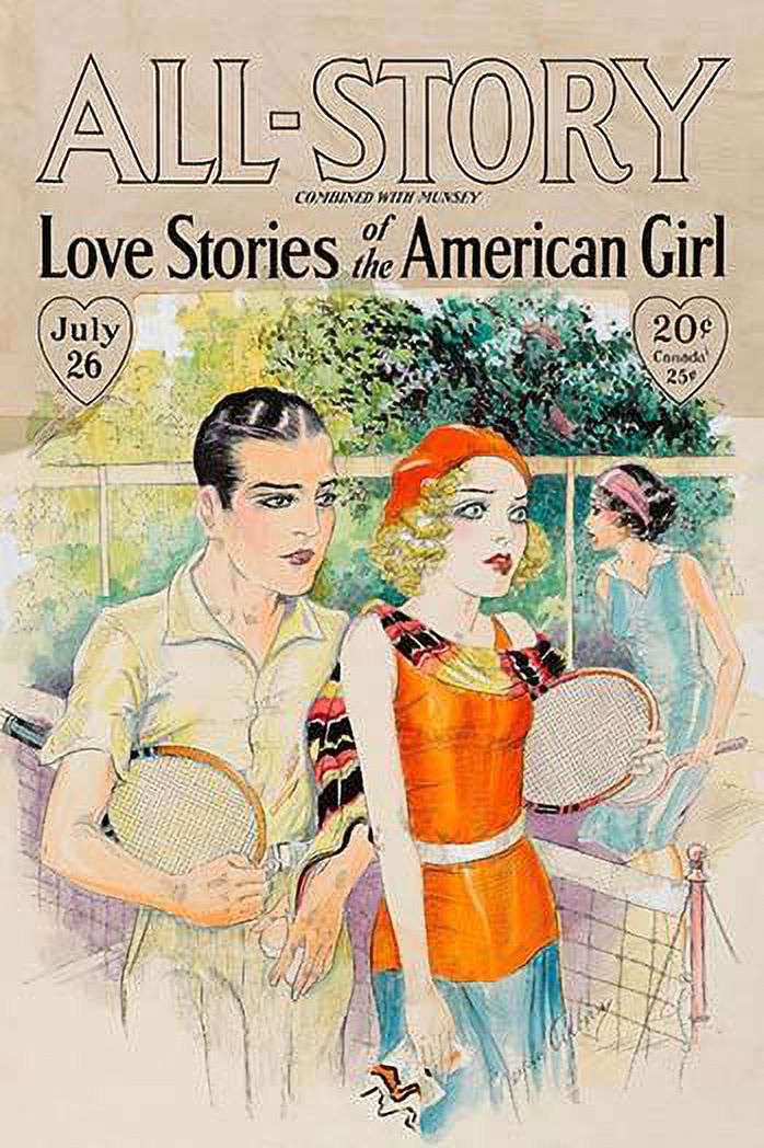 Oil painting done as cover art for the pulp magazine "All Story ...