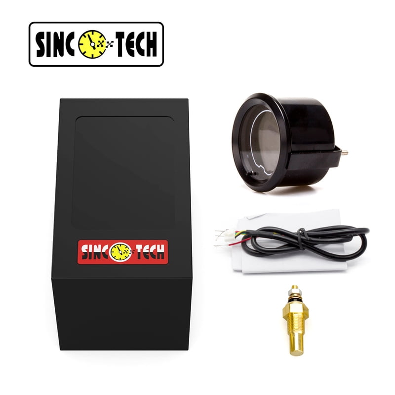 Oil temp gauge-52mm SincoTech LCD 625-7color Gauge Automobile Boost Water Temperture RPM Oil ...
