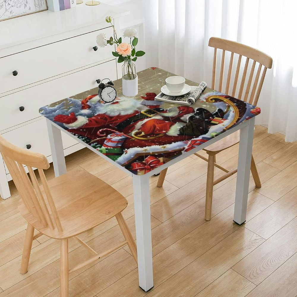Oilcloth Tablecloth Rectangle Wipeable Heavy Duty Spillproof Large ...