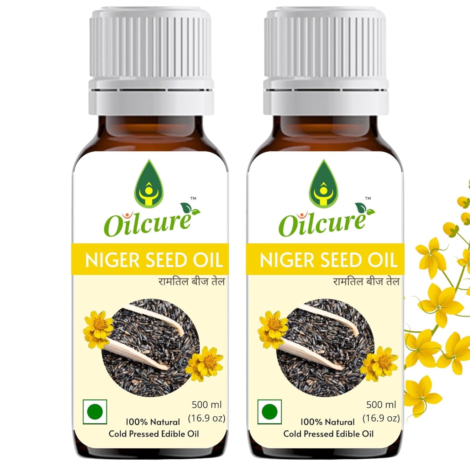 Oilcure Cold Pressed Niger Seed Oil 500 ml- Pack of 2 - Walmart.com