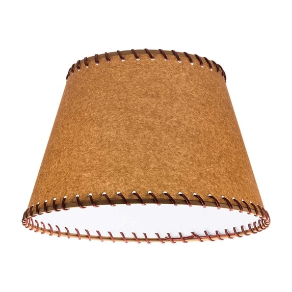Oiled Parchment 19 Inch Empire Washer Fitter Lamp Shade with Stitched ...