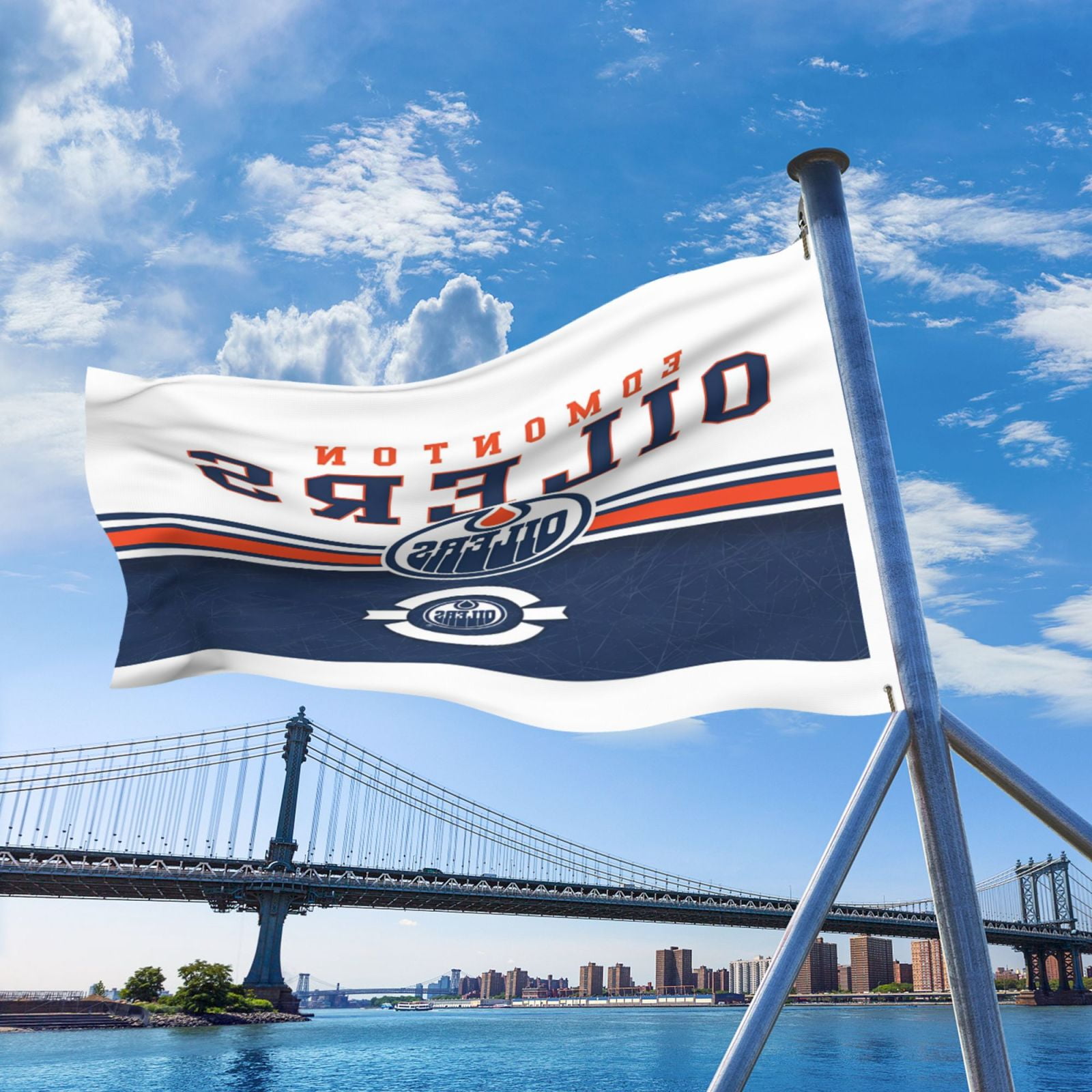 Oilers Hockey Team Four Seasons Double Sided 5x8ft Flag for Hockey Team ...