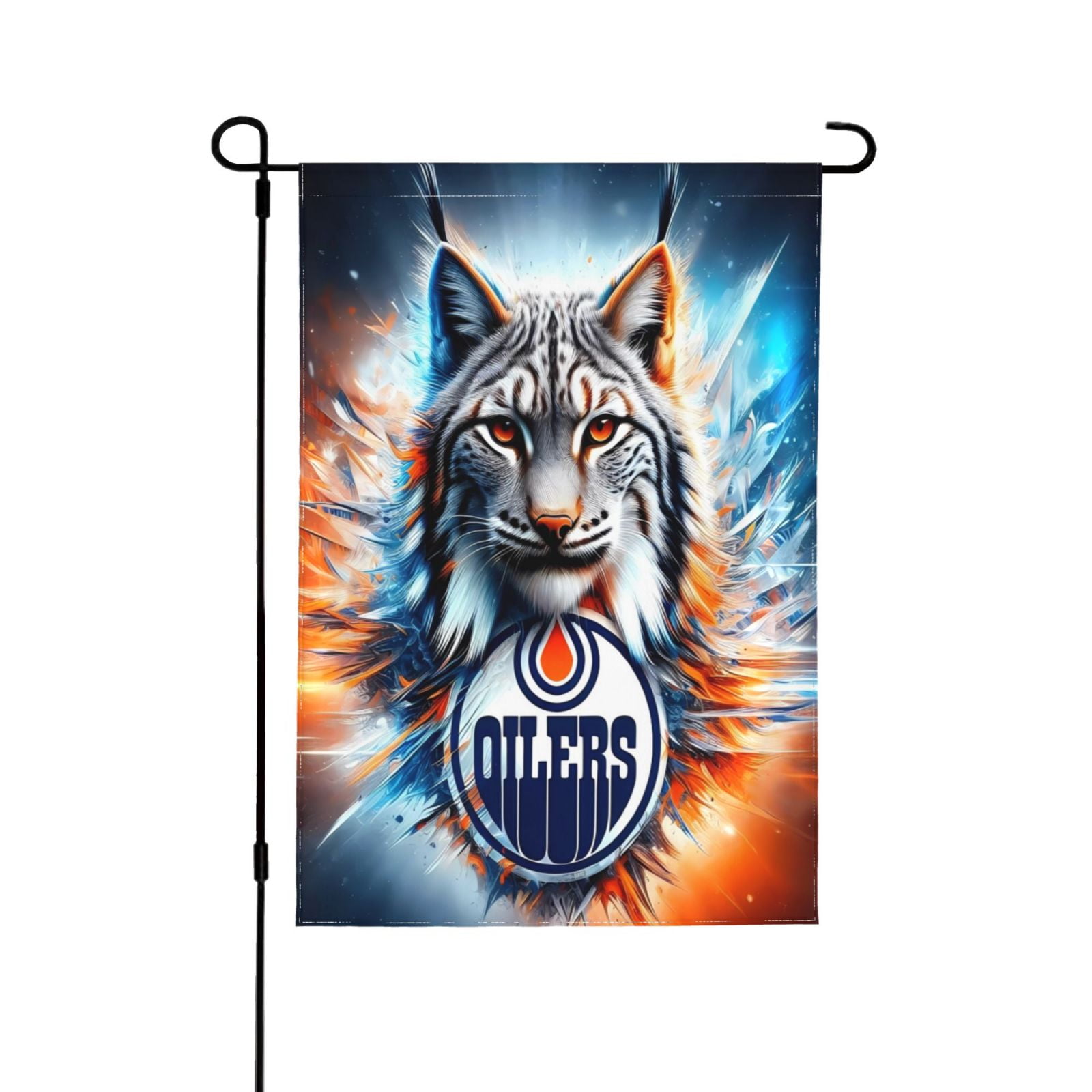 Oilers Hockey Team All Seasons Double Sided Garden Flag, Double Sided ...