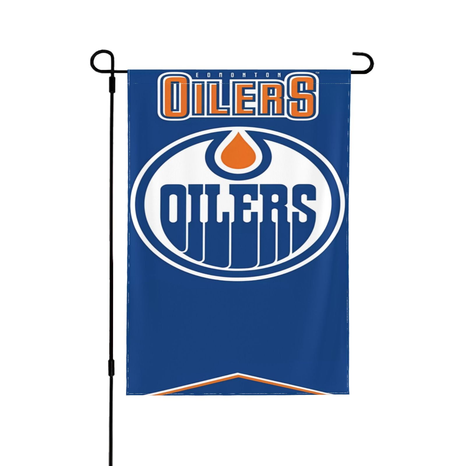 Oilers Hockey Team All Seasons Double Sided Garden Flag, Double Sided ...