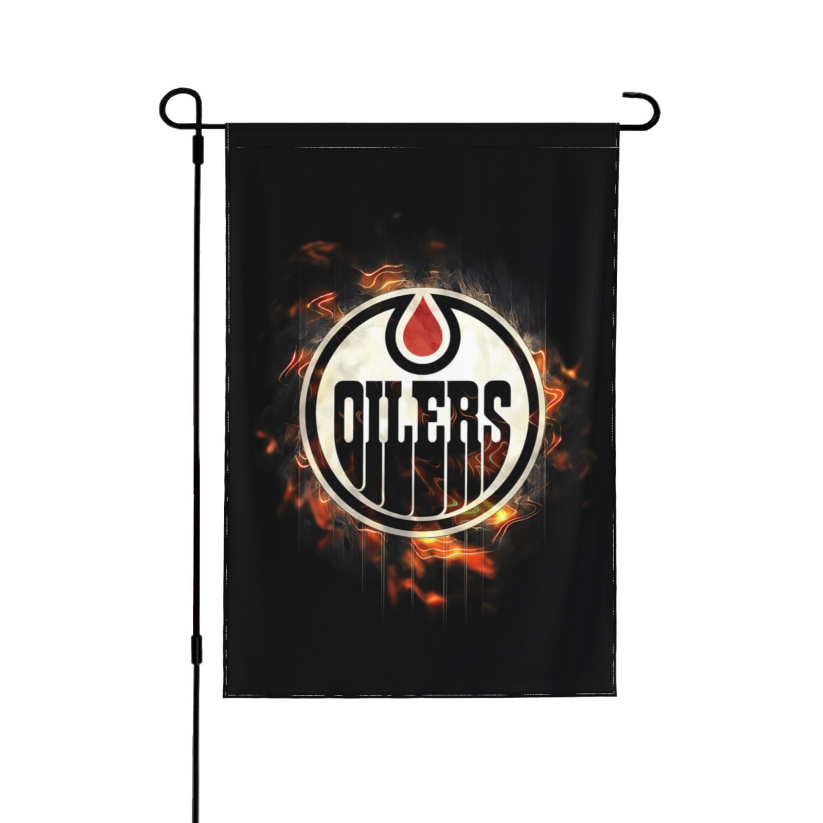 Oilers Hockey Team All Seasons Double Sided Garden Flag, Double Sided ...