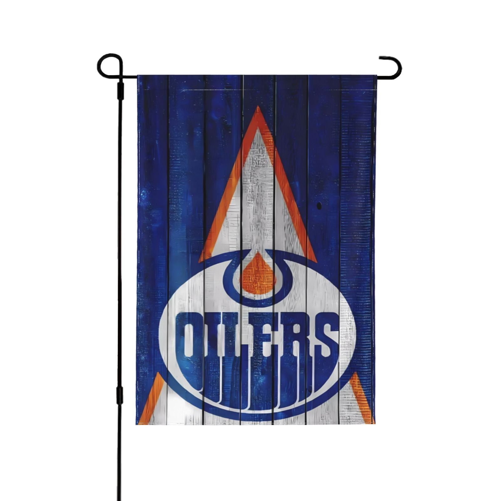 Oilers Hockey Team All Seasons Double Sided Garden Flag, Double Sided ...