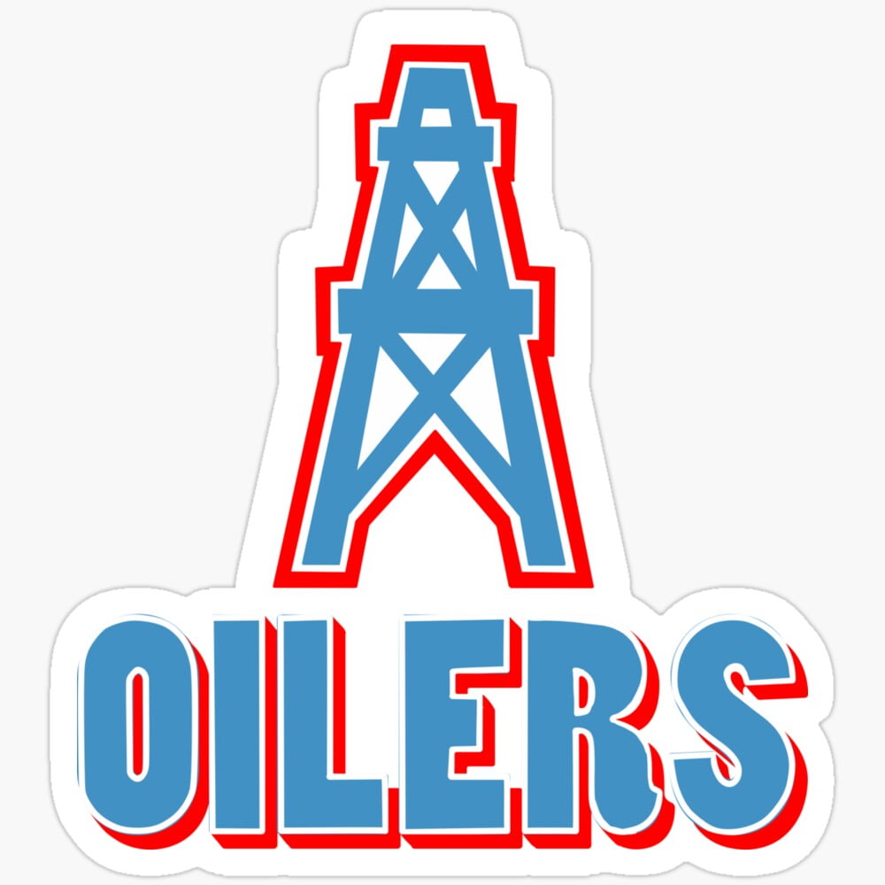 Oilers Sticker Baseball Sticker, Football Sticker, Basketball Sticker ...