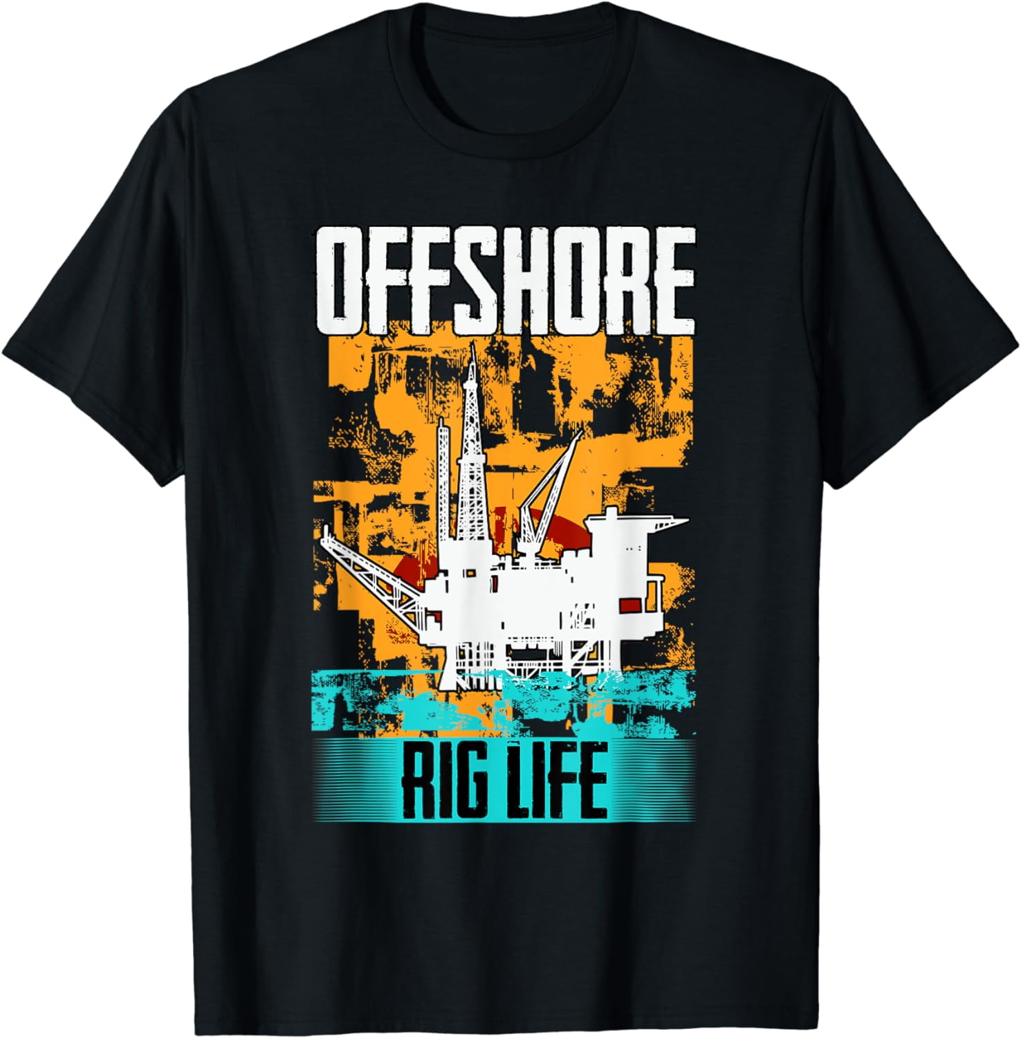 Oilfield Worker Drilling Roughneck Offshore Rig Life T-Shirt - Walmart.com