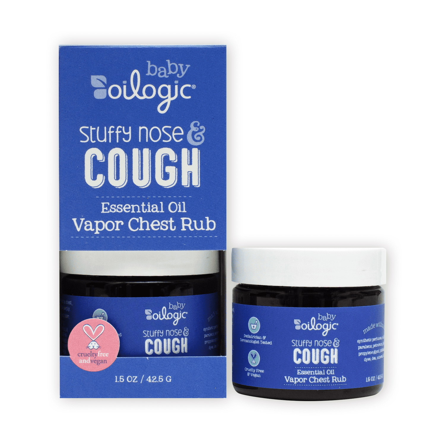 Oilogic Stuffy Nose & Cough Vapor Rub, 1.5 oz - Walmart.com