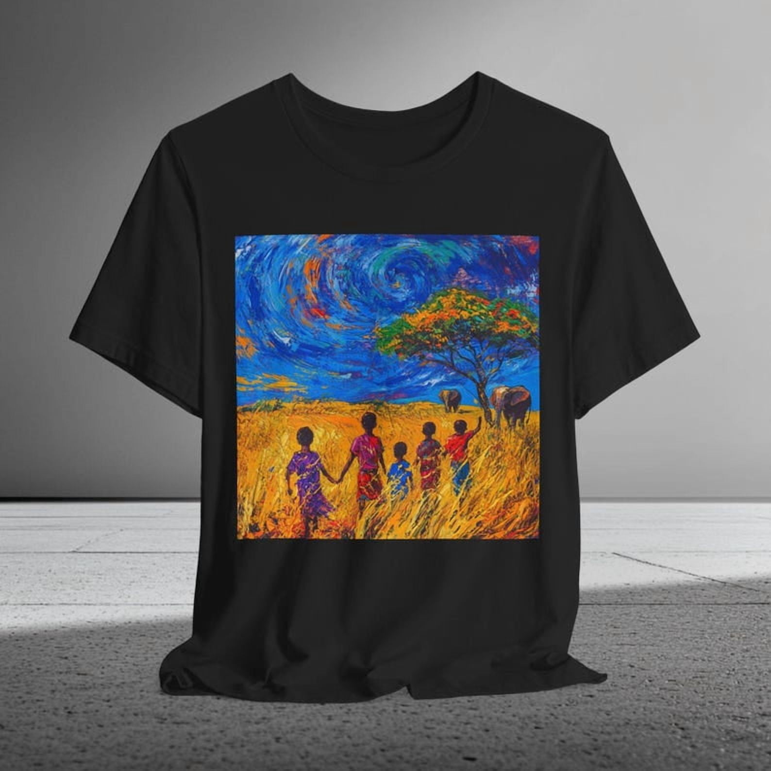 Oilpainting Style African Safari T-Shirt | African Safari Apparel ...