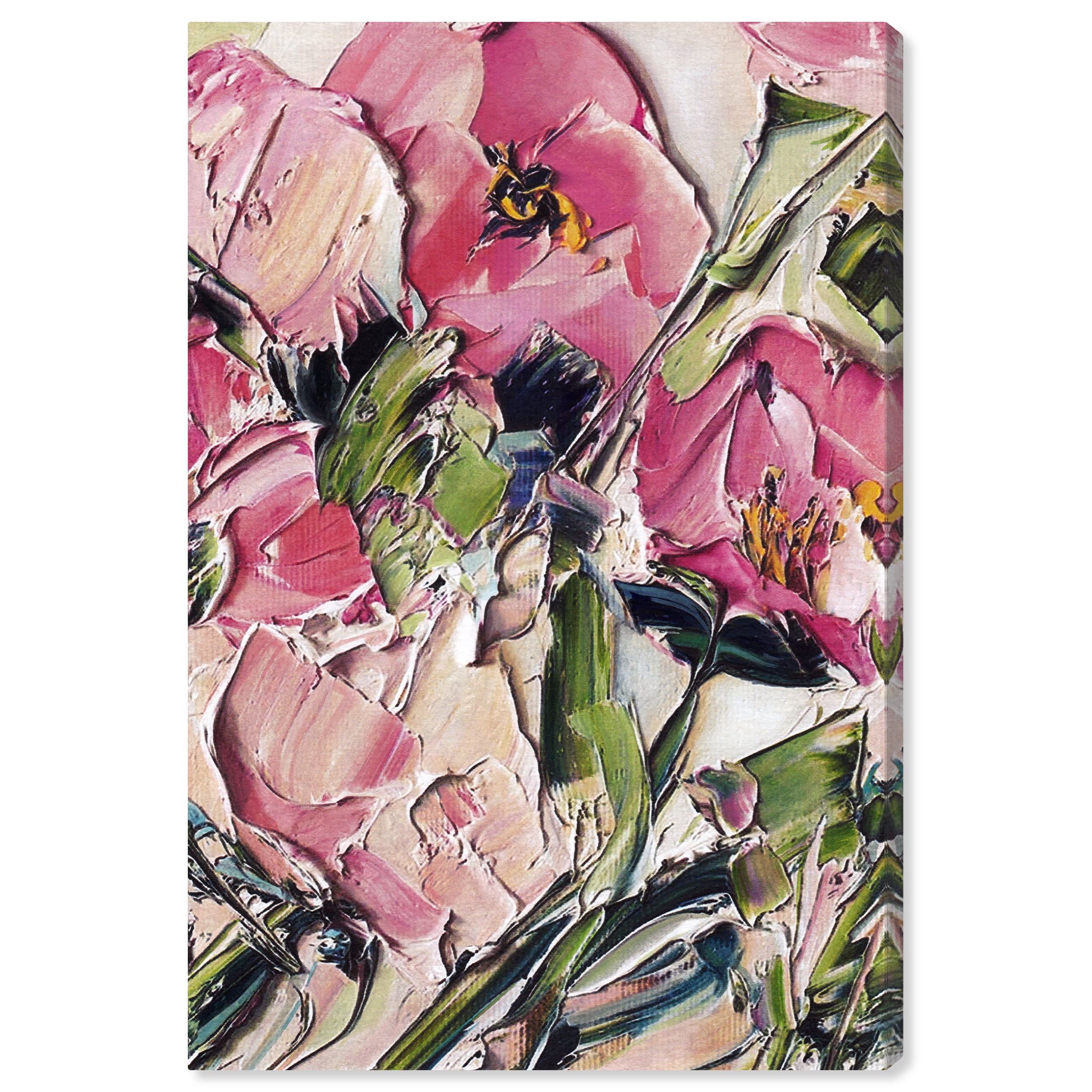 Oily inspo Abstract Wall Art Print Pink 24x36 - Walmart.com