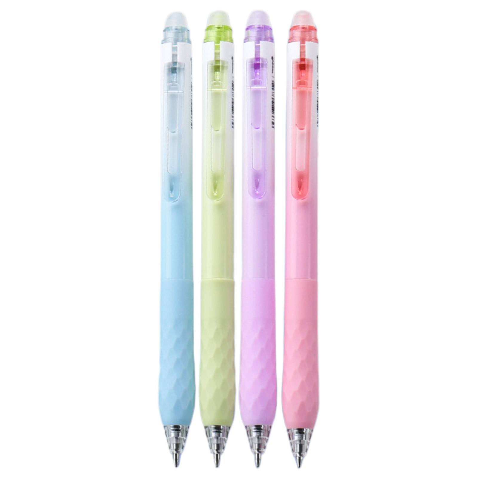 Oimcto 2Ml 4Pcs Point Erasable Gel Pens 0.5Mm Retractable Black And ...